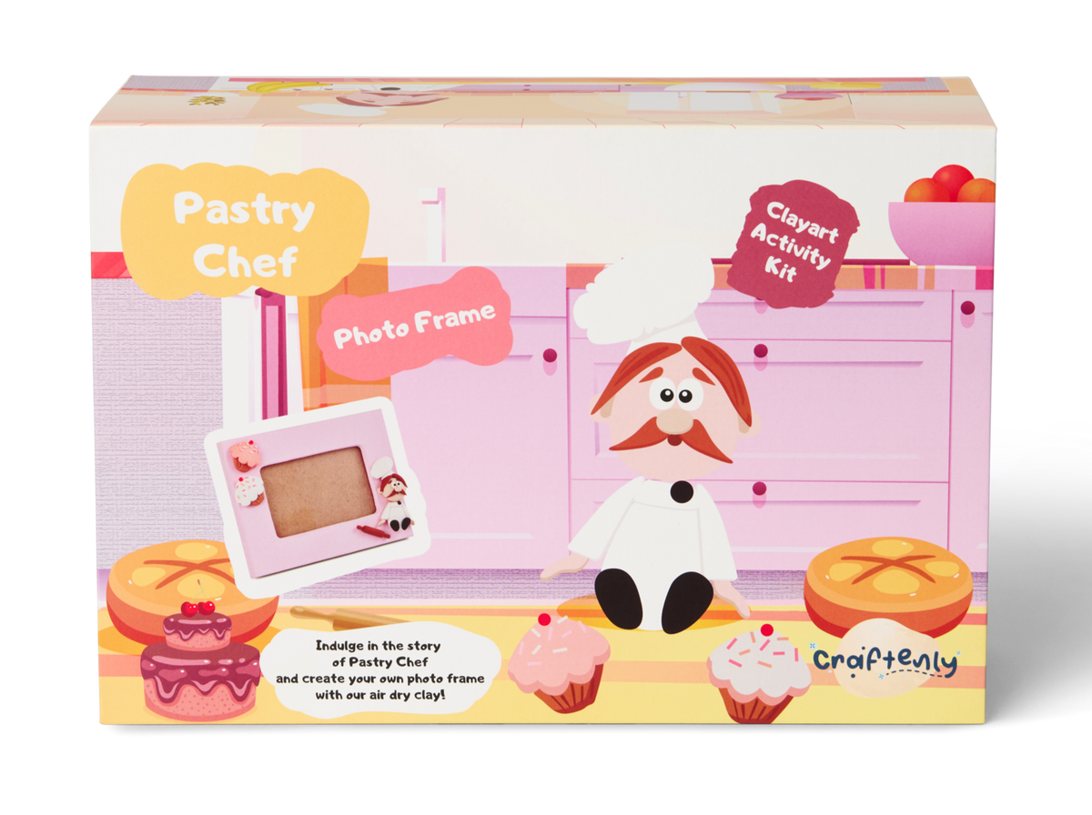 Pastry Chef Photo Frame Kit (DIY Art & Craft Kit for Kids) – Craftenly