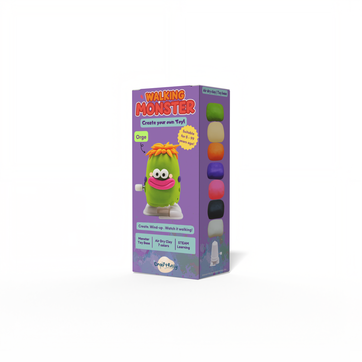 Clay Mech Wind-Up Monster Orge | Creative Toy Kit – Craftenly